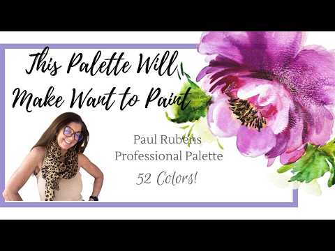 These Colors Are AMAZING… Watch me paint with the NEW Paul Rubens 48 color palette🌸😍   #paulrubens