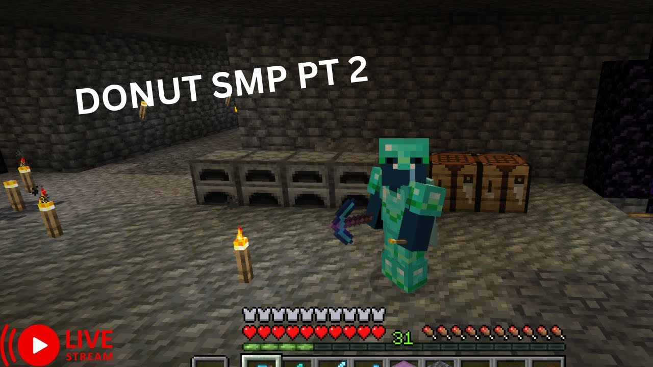 PLAYING MINECRAFT DONUT SMP! PART 2 - YouTube