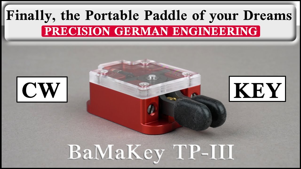 BaMakey TP III CW Morse Code Paddle Key - YouTube