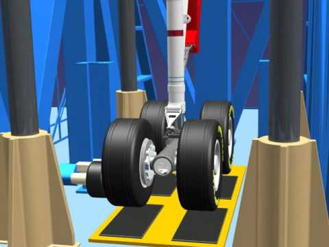 landing gear drop test - YouTube