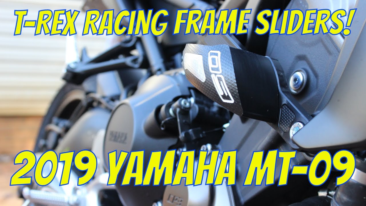 T-Rex Racing NO-CUT Frame Sliders | 2019 Yamaha MT-09 | MTmotoRIDER ...