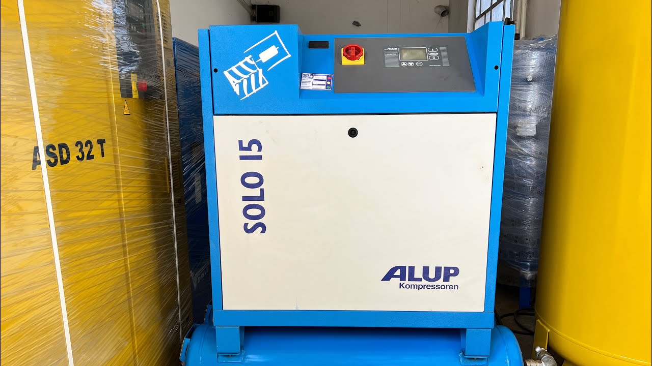 Alup SOLO 15 screw compressor - YouTube