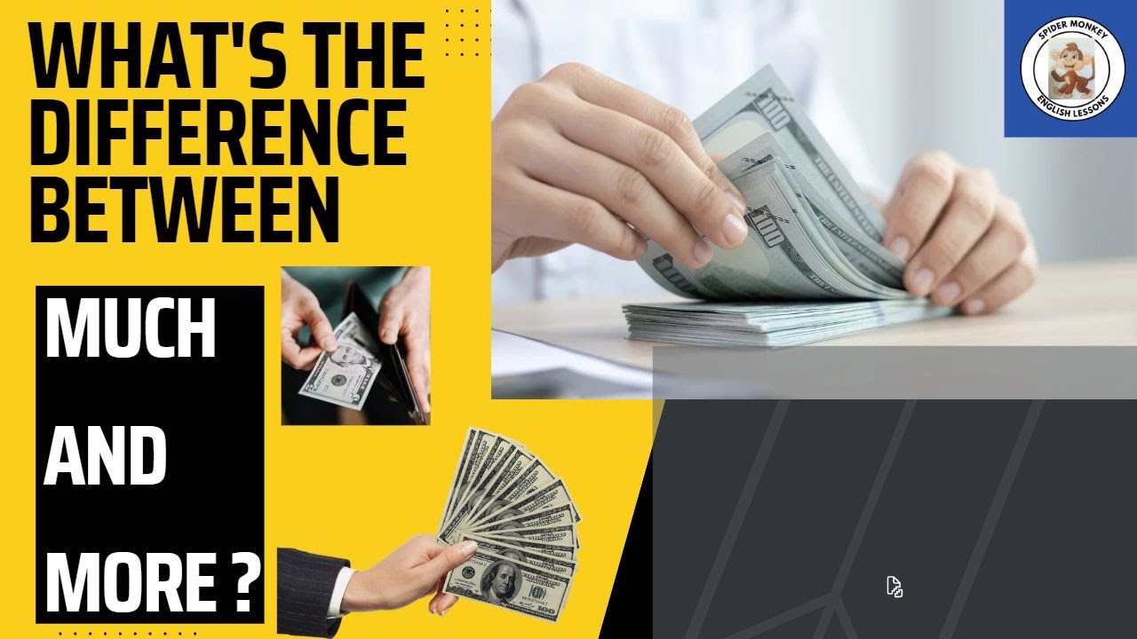 What's the Difference Between MUCH and MORE in English? - YouTube