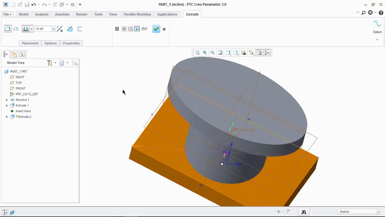 PTC - Creo Tutorials : Stuffing Box Part 1 - YouTube