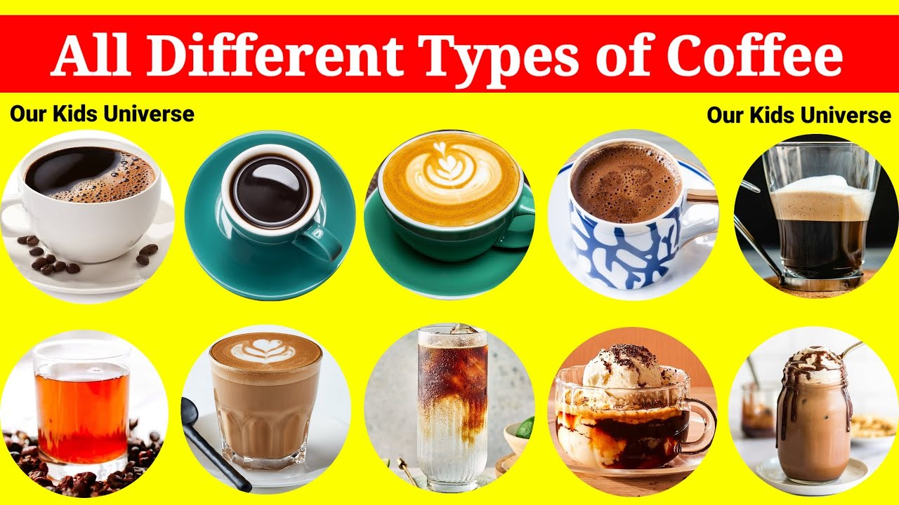 All Different Types of Coffee Name with Picture in English || coffee ...