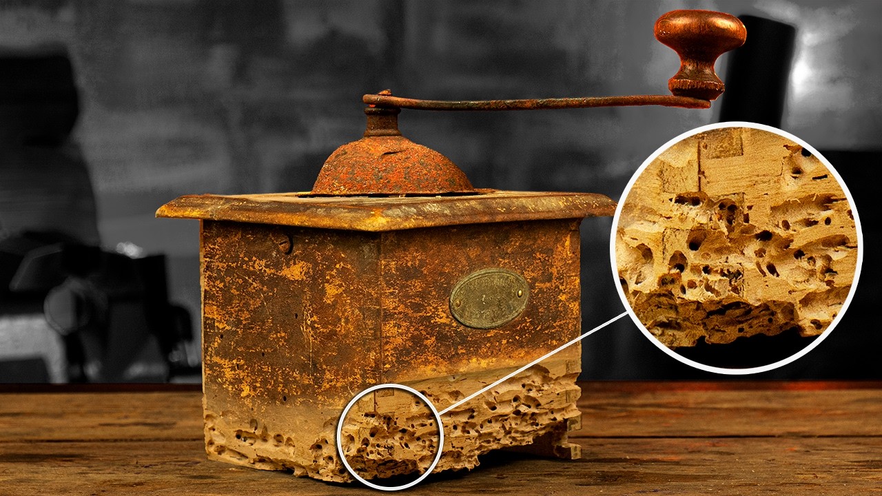 ROTTEN Coffee Grinder I Unrealistic Restoration I 4k Video - YouTube