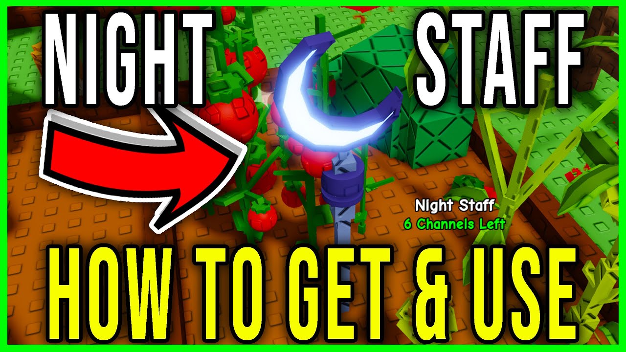 NIGHT STAFF - HOW TO GET & USE SHOWCASE [GROW A GARDEN] - Roblox - YouTube