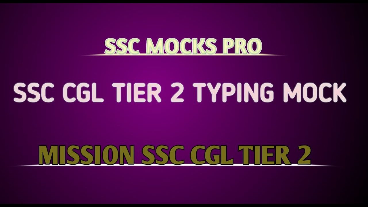 38 WPM ||OLIVEBOARD SSC CGL TIER 2 TYPING LIVE MOCK 6 |BEST MOCK CGL ...