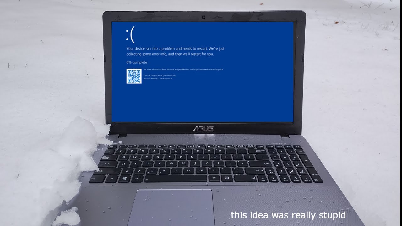 Can you use snow to cool a laptop? - YouTube