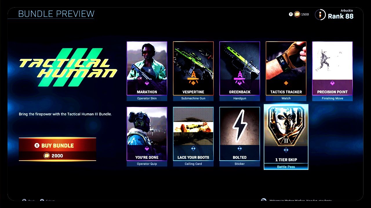 NEW "TACTICAL HUMAN 3" BUNDLE WITH NEW OPERATOR! NEW BUNDLE FULL ...