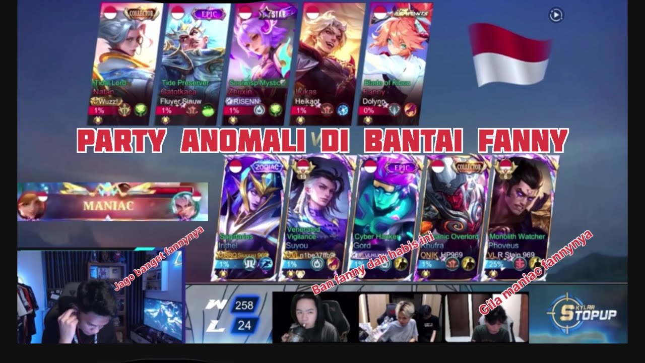WS Party Anomali Terputus Sama Fanny Jago Banget | Fanny nya Maniac ...