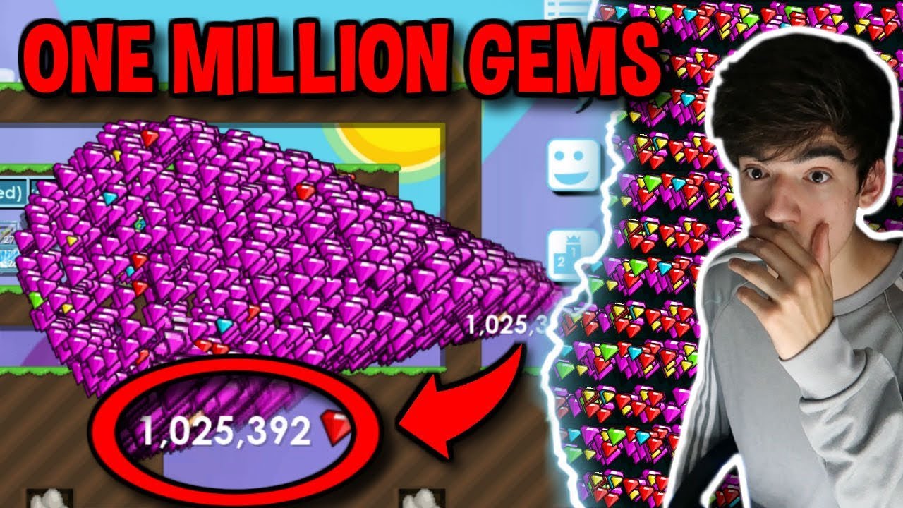 BUYING 1,000,000 GEMS!! | Growtopia - YouTube