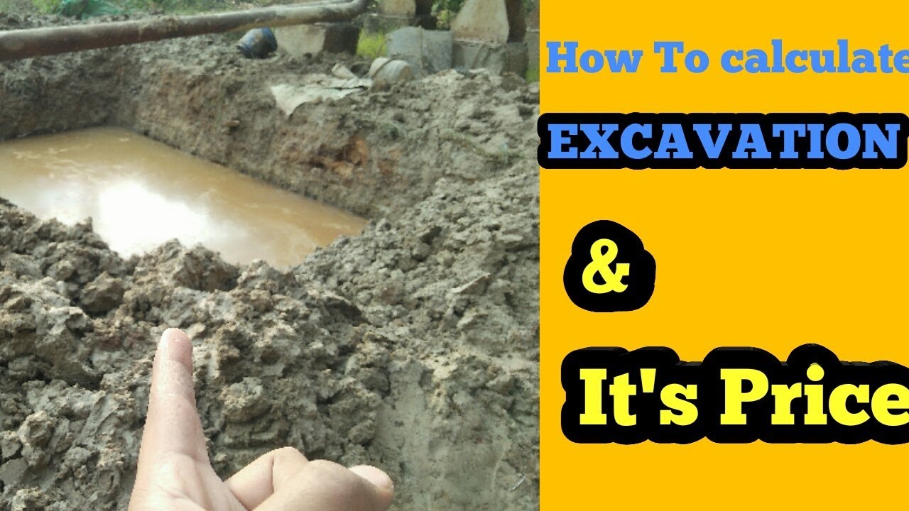 How To calculate Excavation & it's price - YouTube