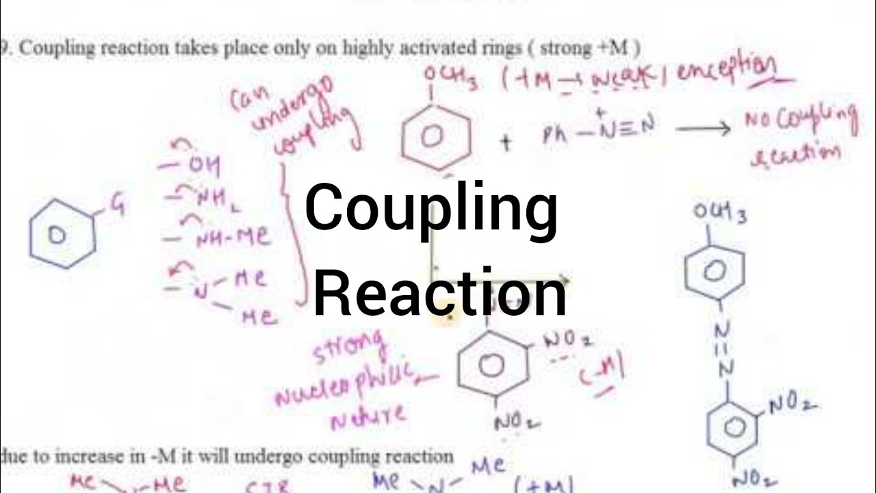 Coupling Reactions I Amines I Particles Academy - YouTube