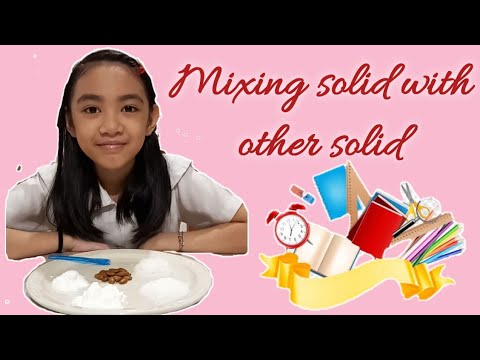 Mixing Solid with other Solid Materials | Science Experiment ...