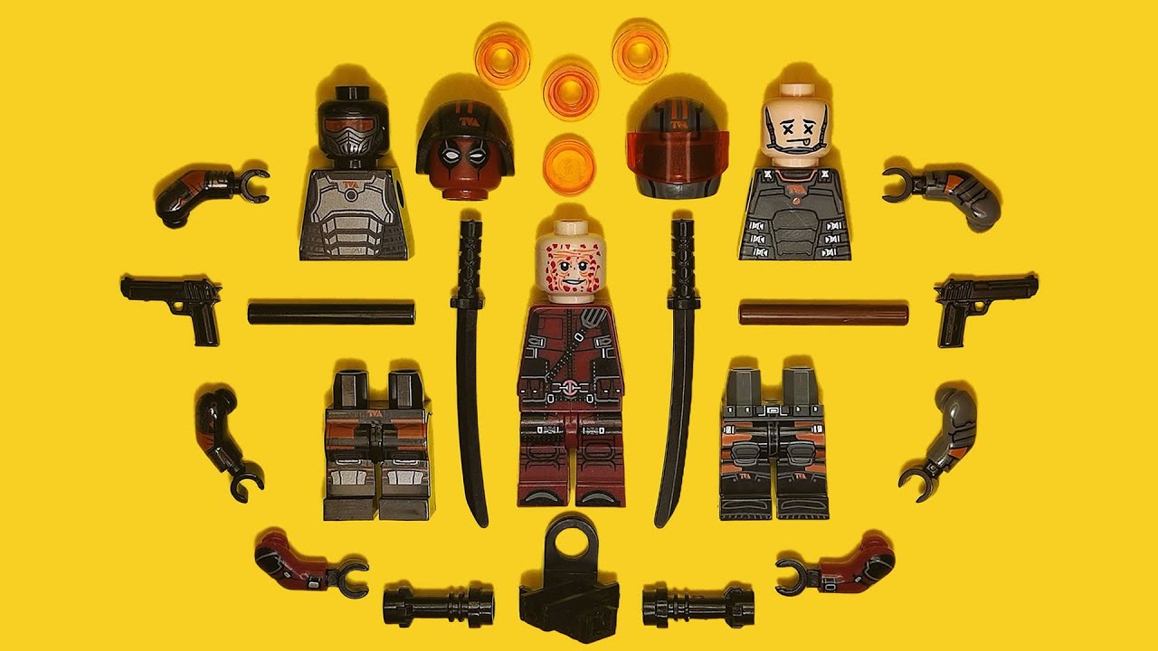 LEGO Deadpool VS. TVA Soldiers (Model 1 & 2) | Deadpool & Wolverine ...