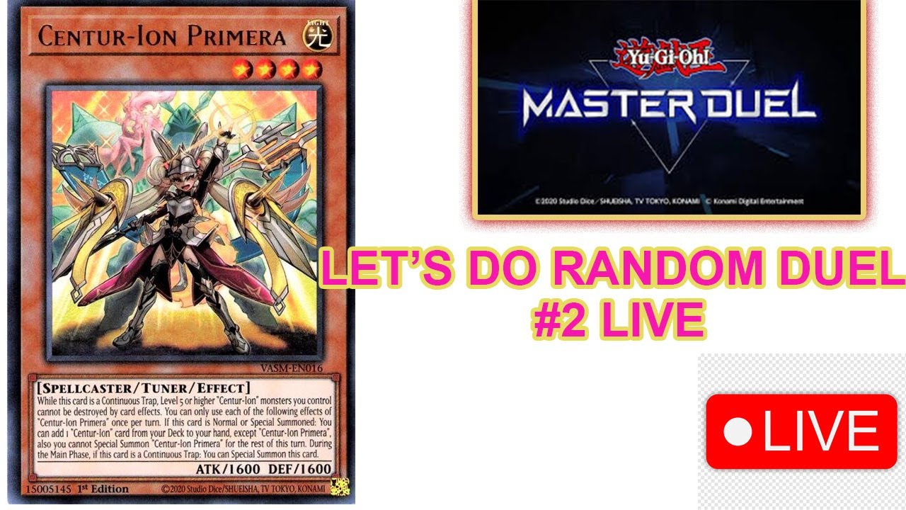 🔴LIVE GRINDING CENTURION DECK LIVE #2 YU GI OH MASTER DUEL!! - YouTube