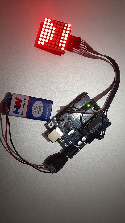 PAC Man display on Dot Matrix 8X8 LED interfacing with Arduino UNO Based Project Prototype - YouTube