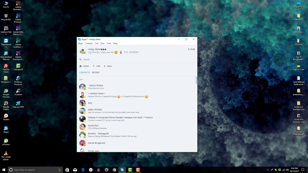 Remove Skype from taskbar and split window - YouTube