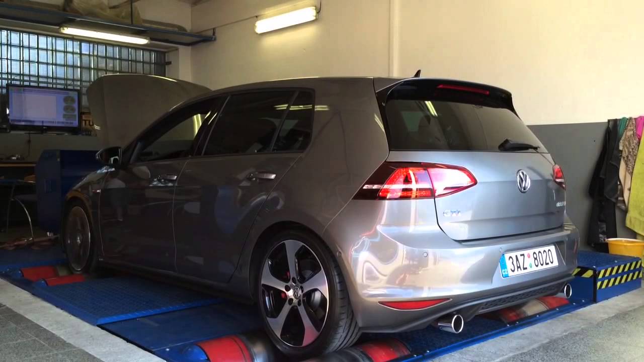 VW Golf 7 GTI APR Stage 1 - měření výkonu - YouTube