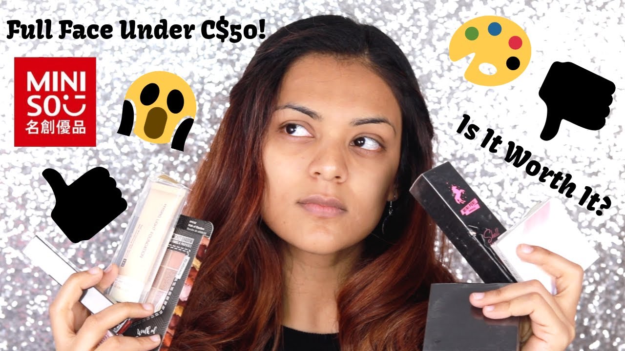 I Tried FULL FACE of MINISO Makeup AND... | MINISO Makeup Review ...