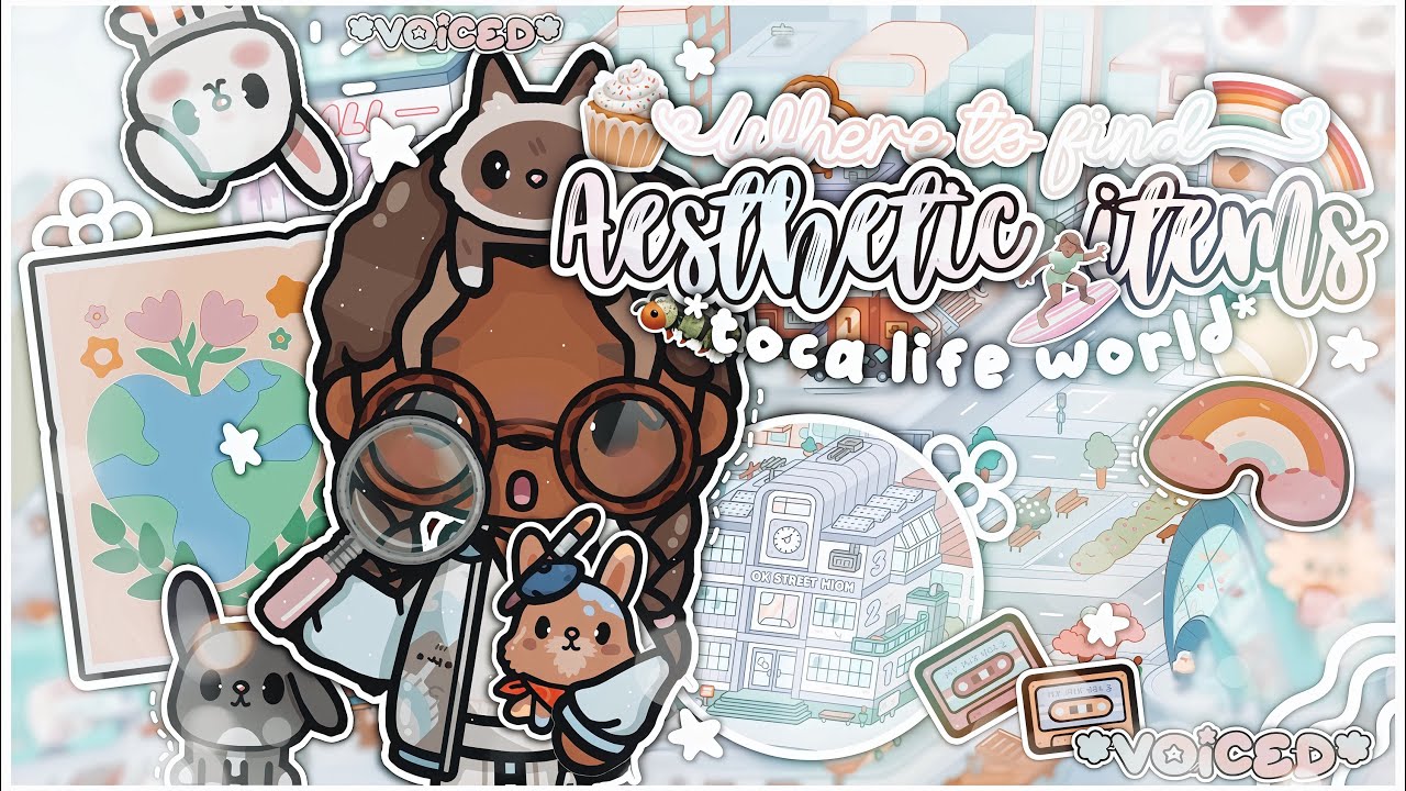 Where to find *AESTHETIC* items in TOCA LIFE WORLD 🏄🏽‍♀️🐳 || *voiced* 🎙 ...