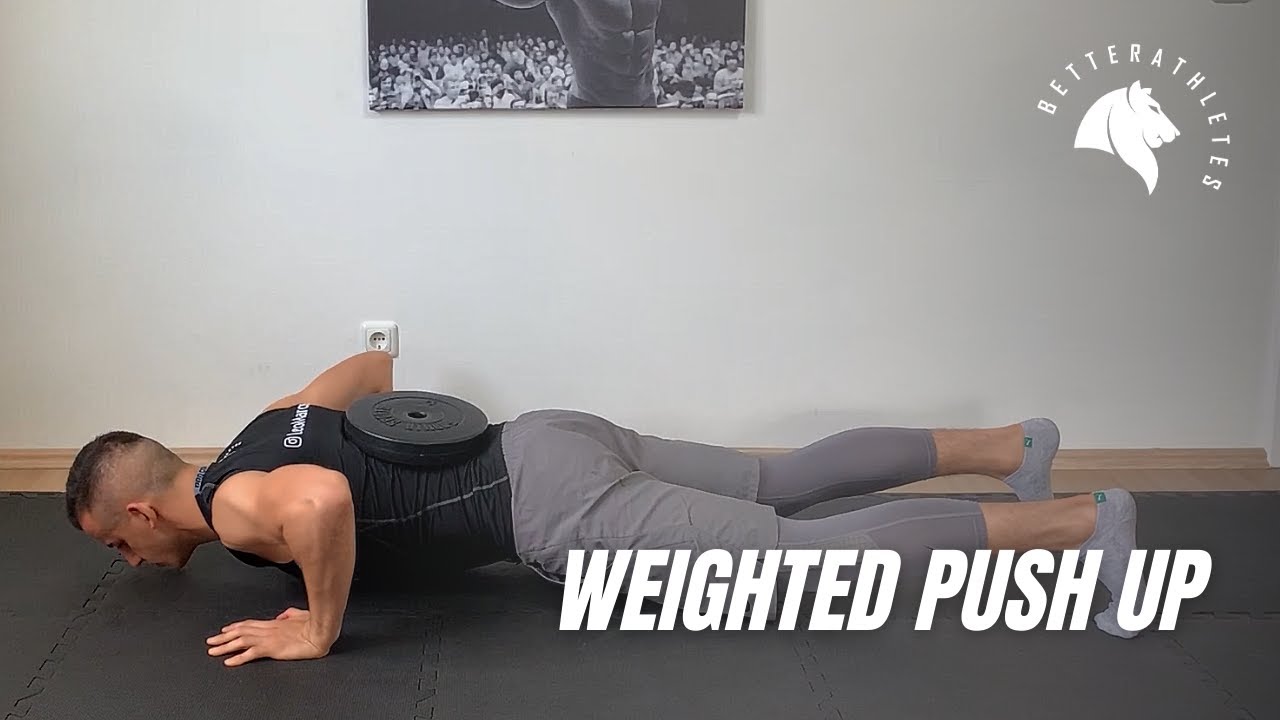 Weighted Push Up - YouTube