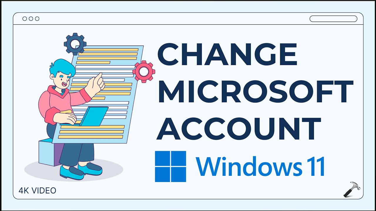 Change Microsoft account in Windows 11 - YouTube