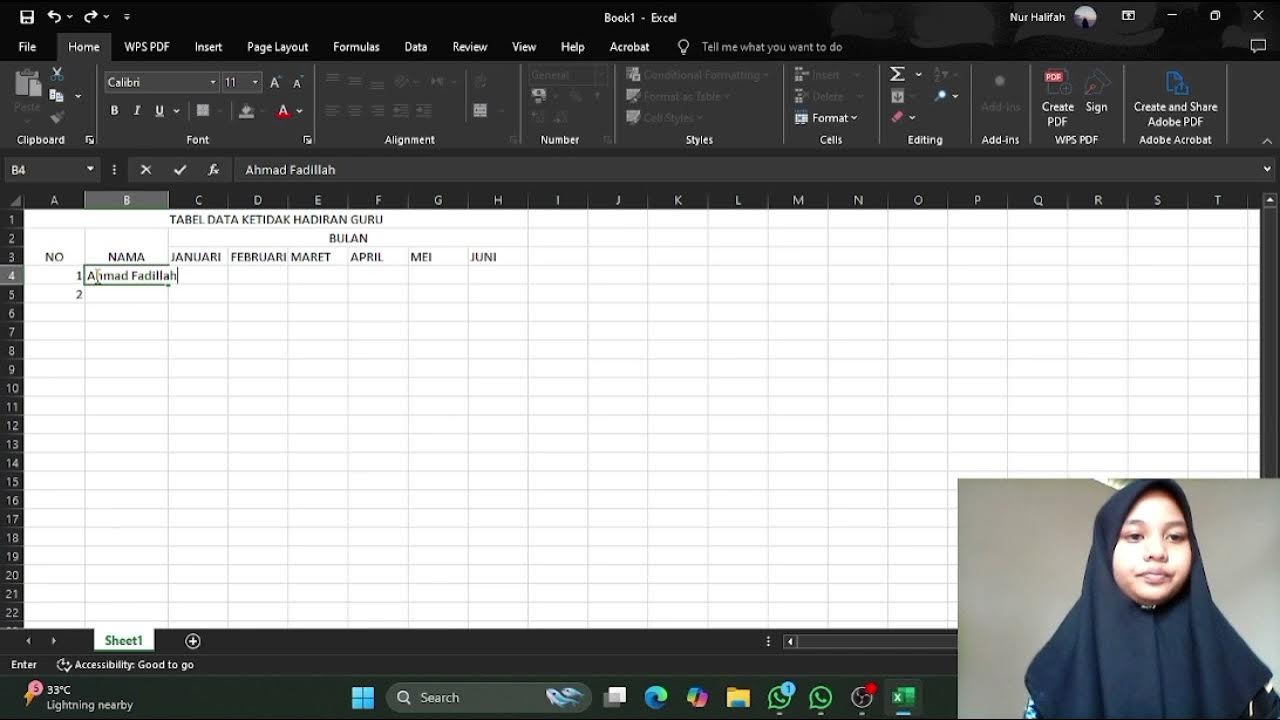 Tutorial membuat tabel dan grafik di Microsoft Excel Tugas ke 2 - YouTube