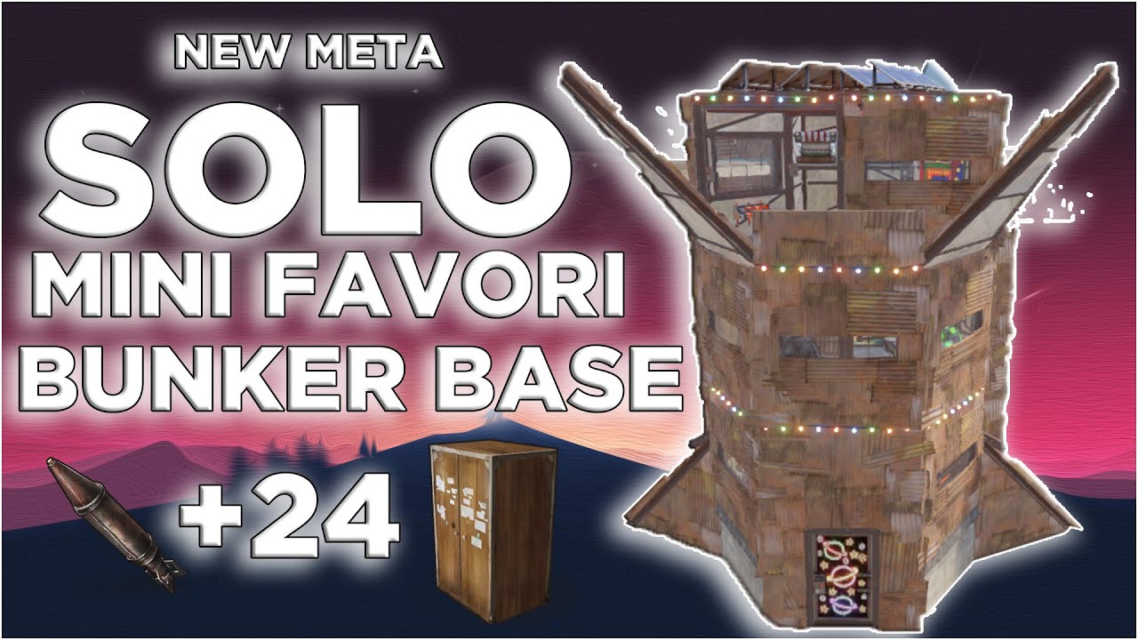 Rust - Solo Base / Mini Favori V4 / New Meta Bunker 2024 / Rust Türkçe ...