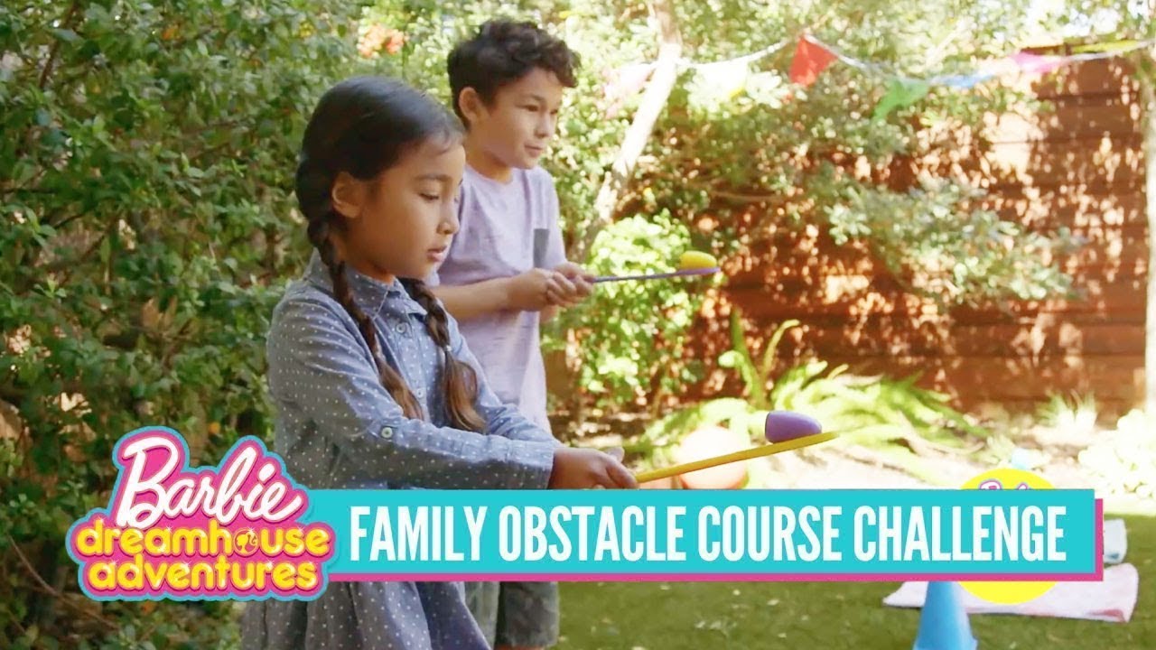 @Barbie | Barbie™ Dreamhouse Adventures Inspires Family Obstacle Course ...