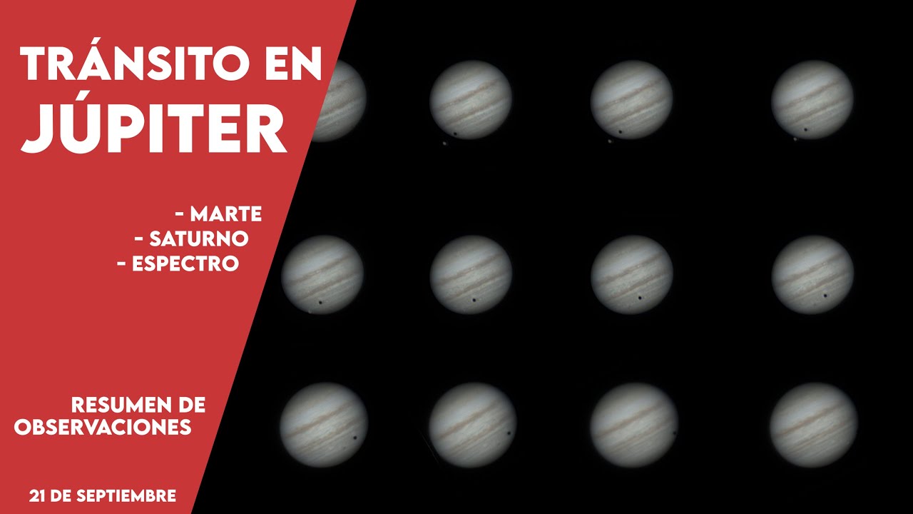 Eclipse solar en Júpiter | Resumen de Observación | 21 de de septiembre ...