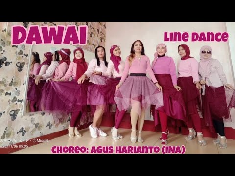 DAWAI Line Dance || Improver|| Demo by MTL48 Muntilan INA - YouTube