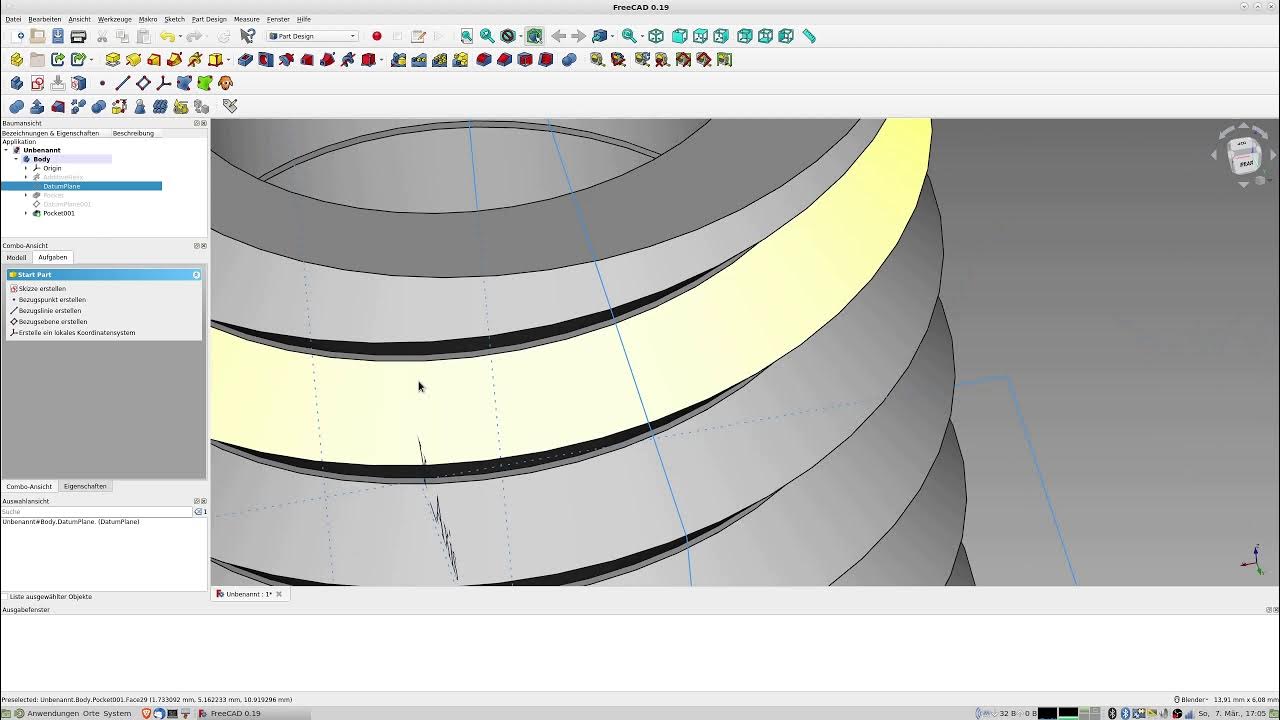 Freecad-Tutorial - Version 0.19 Gewinde mit der neuen Helix-Funktion im Part-Design erzeugen ...