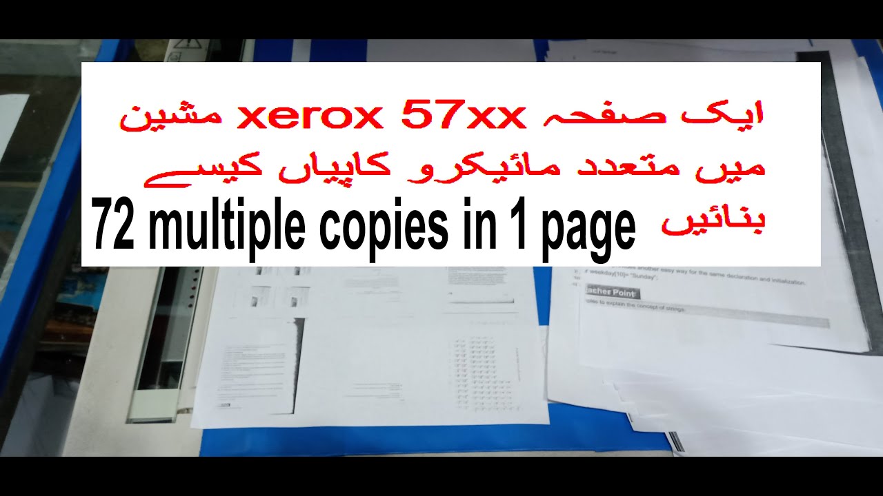 how to multiple micro copies in one page xerox 5755/5765/5775/5790 ...