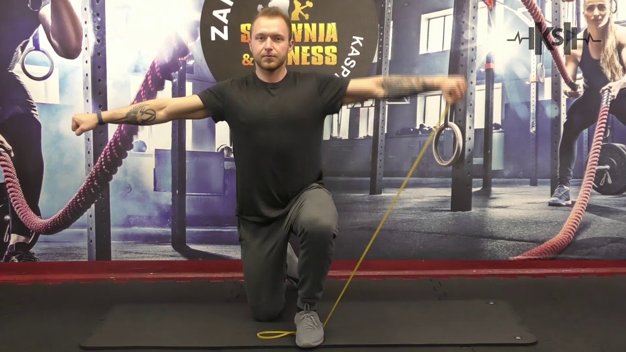 Mini band single arm lateral raises - YouTube