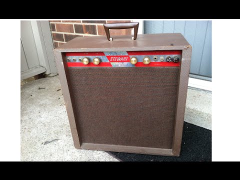 1965 Stewart Gregory SL-11 1x8" Combo Tube Amp w/ EL-84 DEMO - YouTube