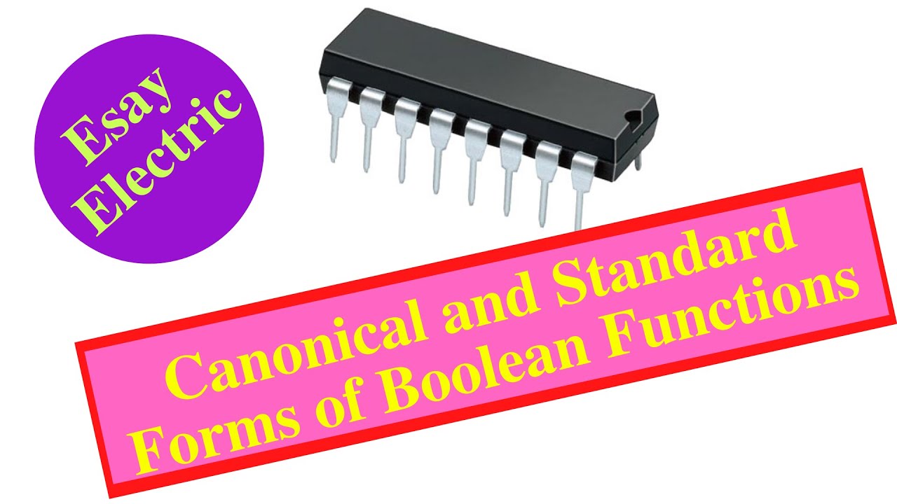 Canonical and Standard Forms of Boolean Function - YouTube