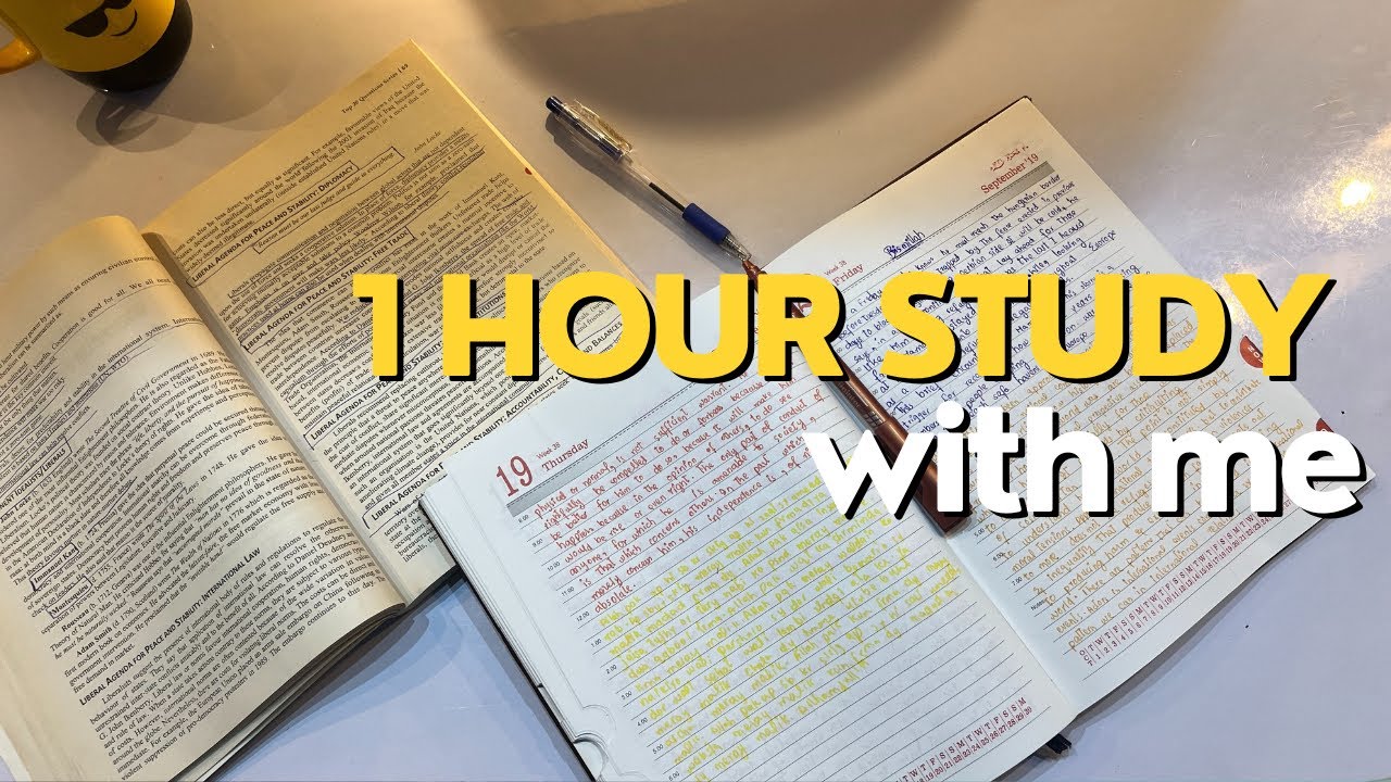 1 Hour study with me - YouTube
