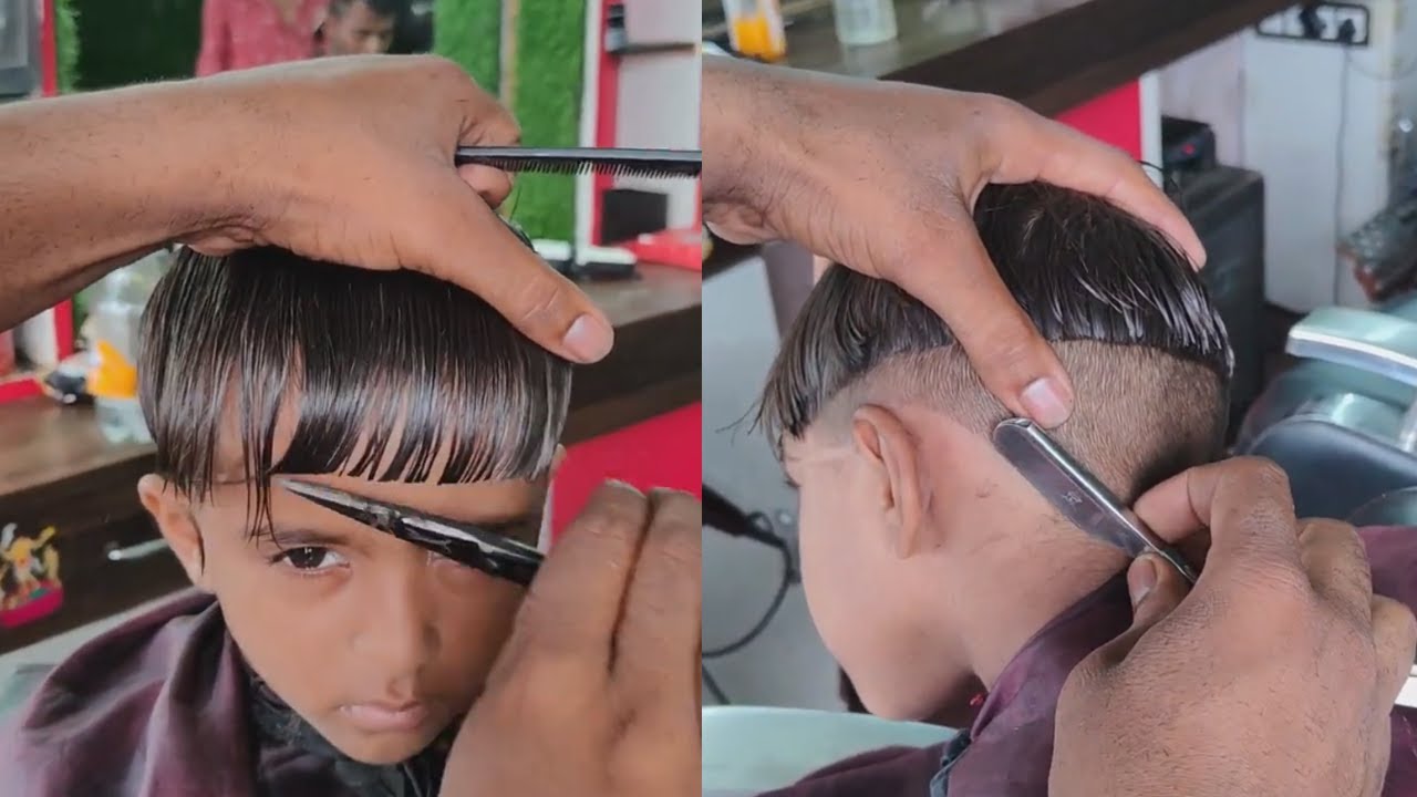 HOW TO CUT BOYS HAIR AT HOME HAIRCUT - YouTube