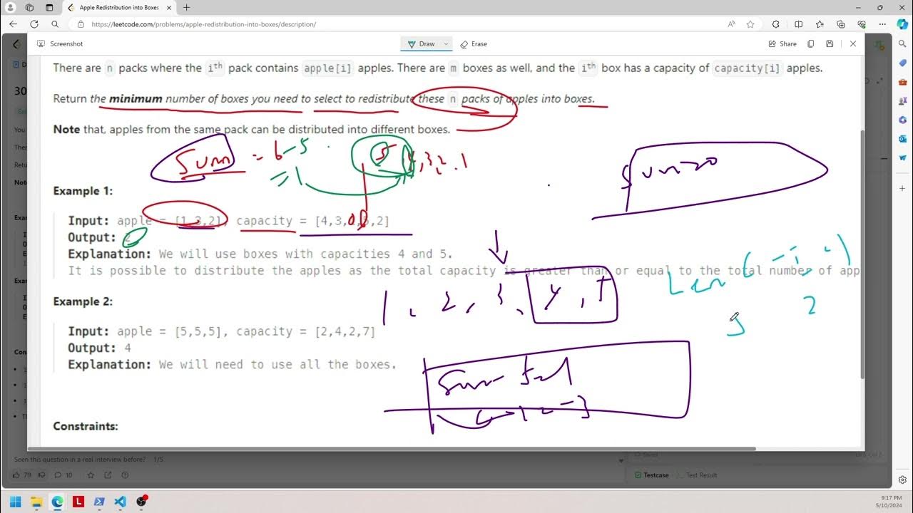 #LeetCode 3074 | Apple Redistribution into Boxes #Java - YouTube