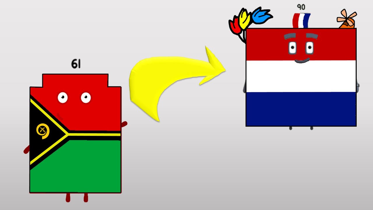 Numberblocks but it's Countryblocks part 3 - YouTube