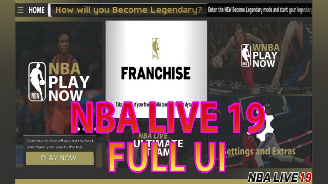 NBA LIVE 19 full ui | With full tutorial | for nlmo only - YouTube