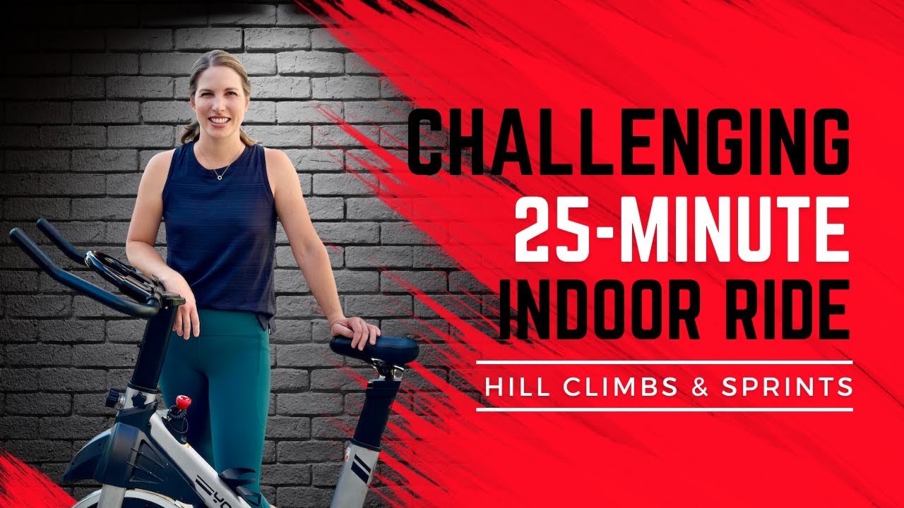 Challenging 25-Minute Interval Indoor Cycling Workout! - YouTube