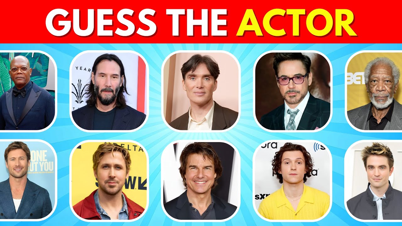 Guess The Actors | Celebrity Quiz - YouTube