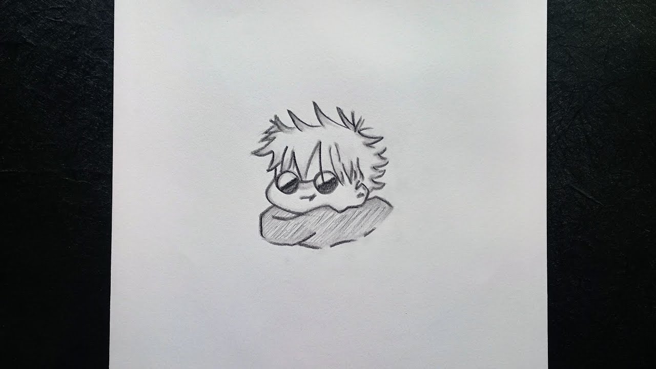 How to draw gojo satoru😍 || Easy step by step tutorial || Akshat art's ...