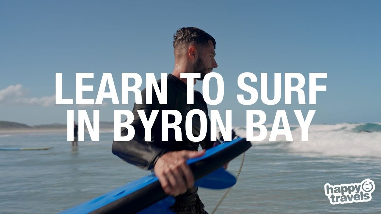 Learn How to Surf in Byron Bay - 4K Ultra HD by Happy Travels - YouTube