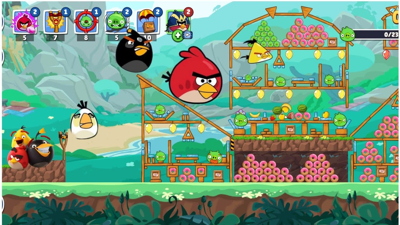 Angry Birds 100 LV Full Video. -- Gaming Milan Android Game 🎬🎬🎬🎬 - YouTube