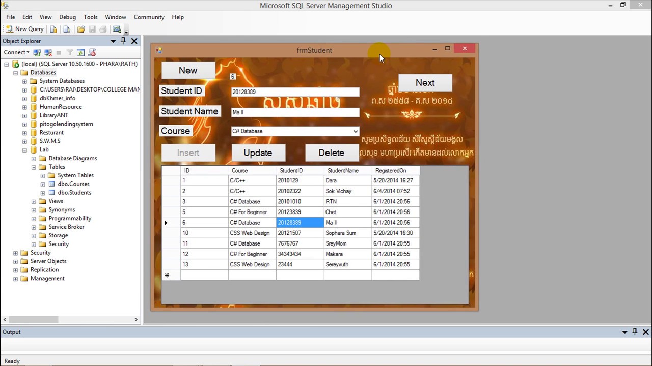 C# Programming - Insert, Update, Delete in Data Grid View - YouTube