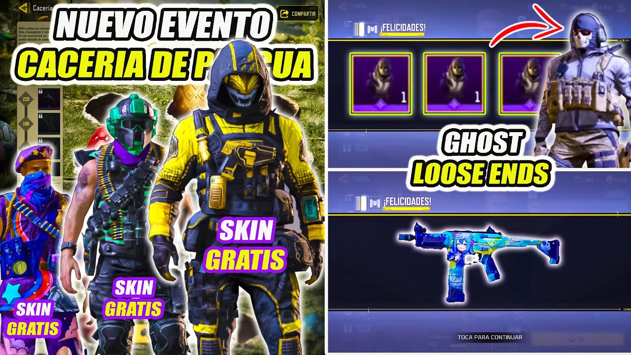 🔥CONSEGUIR 3 PERSONAJES 100% GRATIS + SKIN GHOST LOOSE ENDS COD MOBILE ...